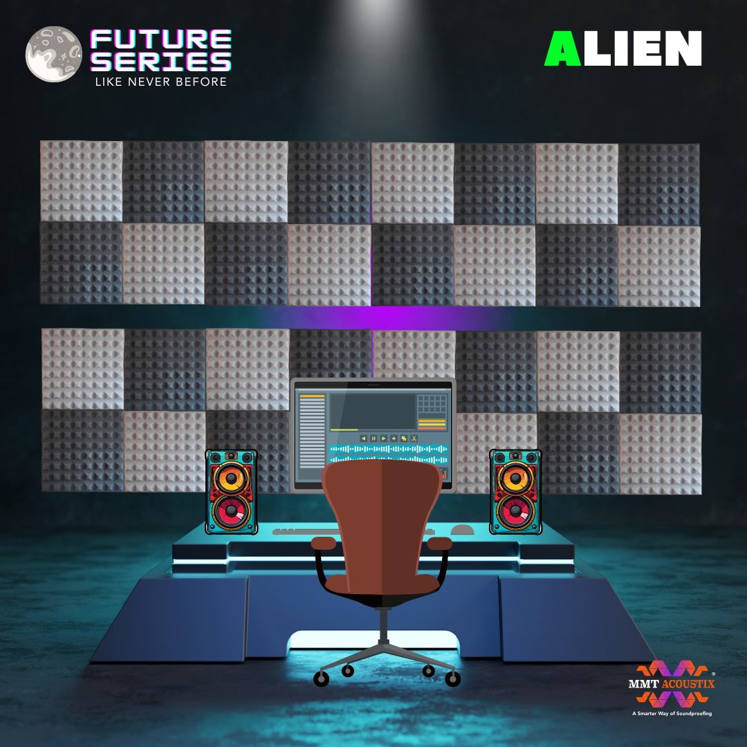 Alien Acoustic Foam | Future Series | 12"x12"x2" – MMT Acoustix