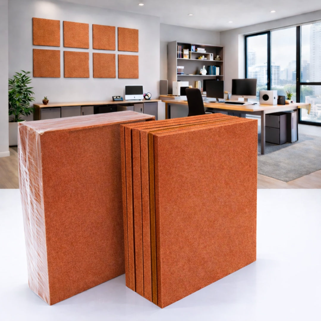 Felt PET Acoustic Panel | Office & Home Acoustics | Rust – MMT Acoustix