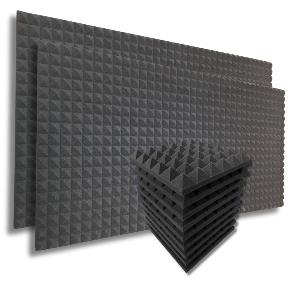 Pyramid Acoustic Foam Panel 2" | 1 x 1 Feet | Wine – MMT Acoustix
