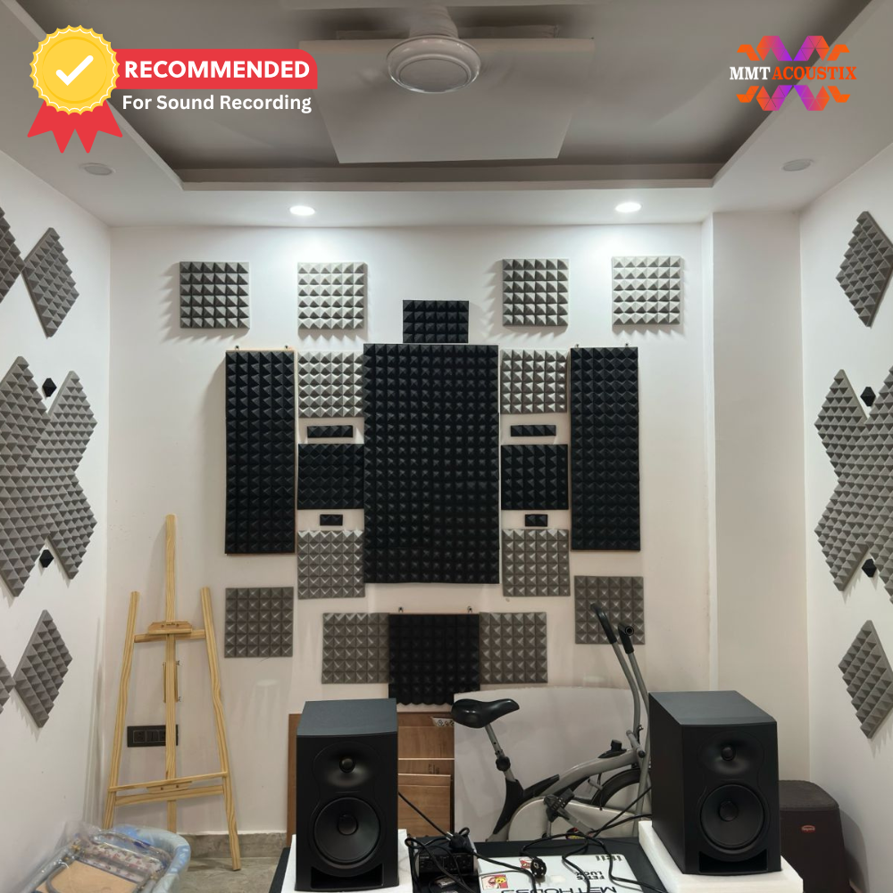 Affordable Pyramid 1" Acoustic Foam For Home Studio – MMT Acoustix