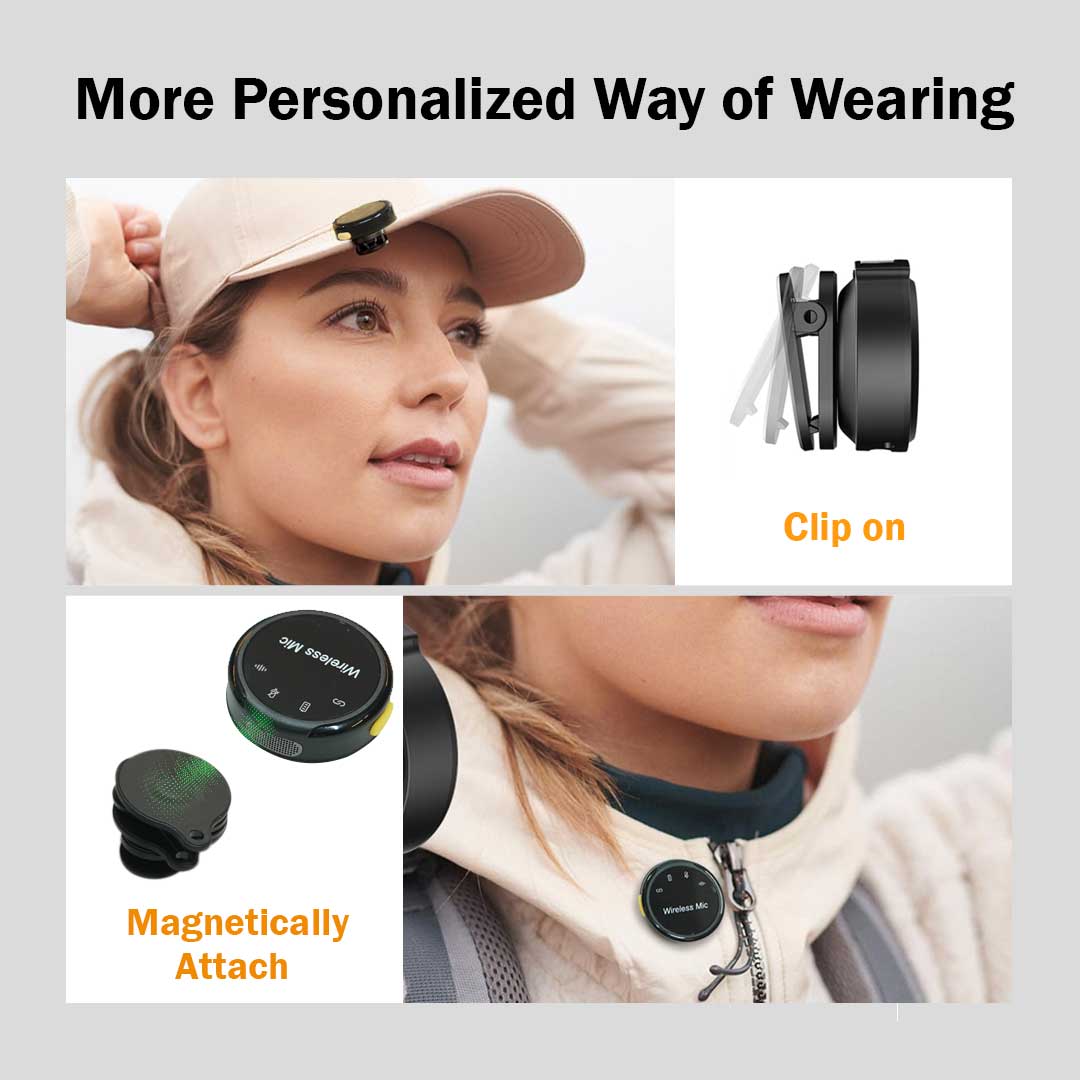 MMT Acoustix® Vox 12 Wireless Mic | Tiny, Pro Sound, Magnetic Clip