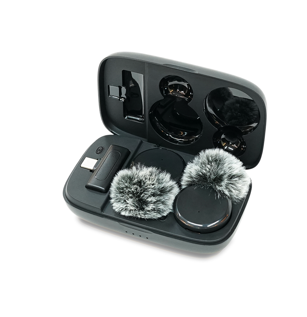 Vox 36 Wireless Bluetooth Microphone + Charging Case, 720˚ Surround ...