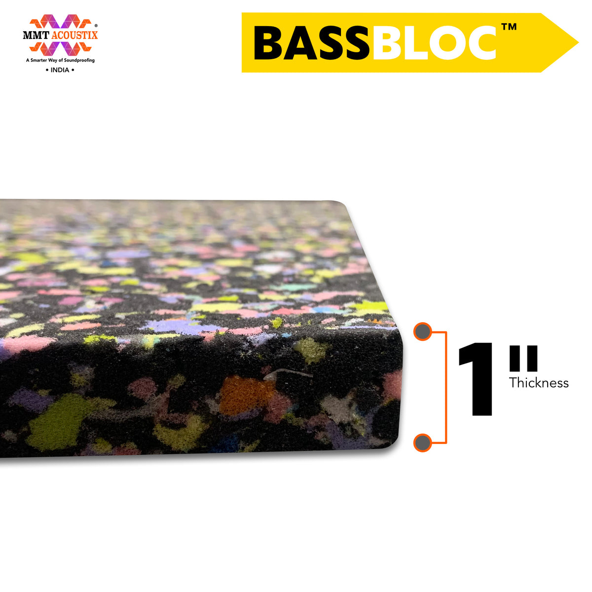 BassBloc™ Bass Absorber | 6x3 feet | Multi Colored – MMT Acoustix