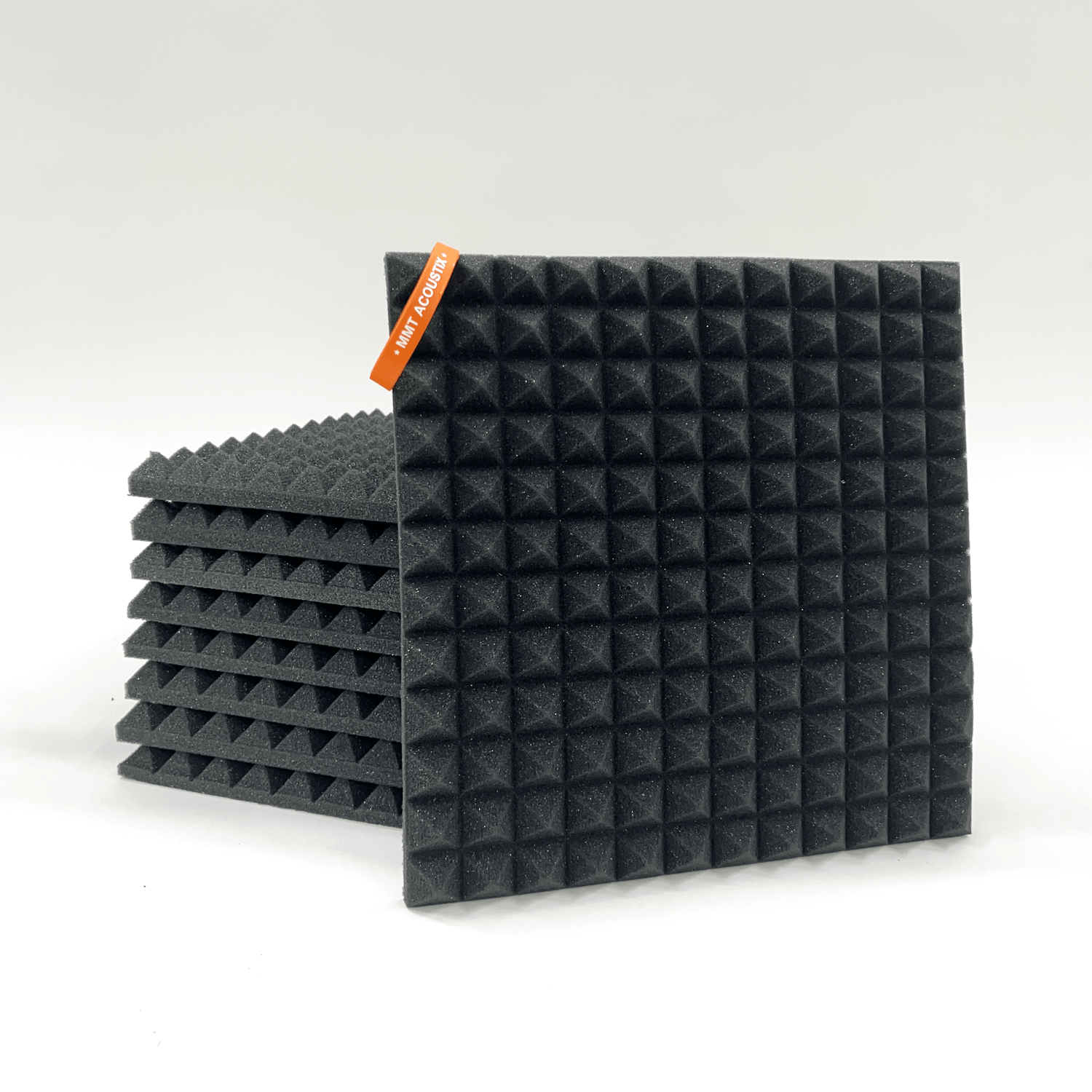 Pyramid Acoustic Foam Panel 1" | 1 x 1 Feet | Pro Charcoal – MMT Acoustix